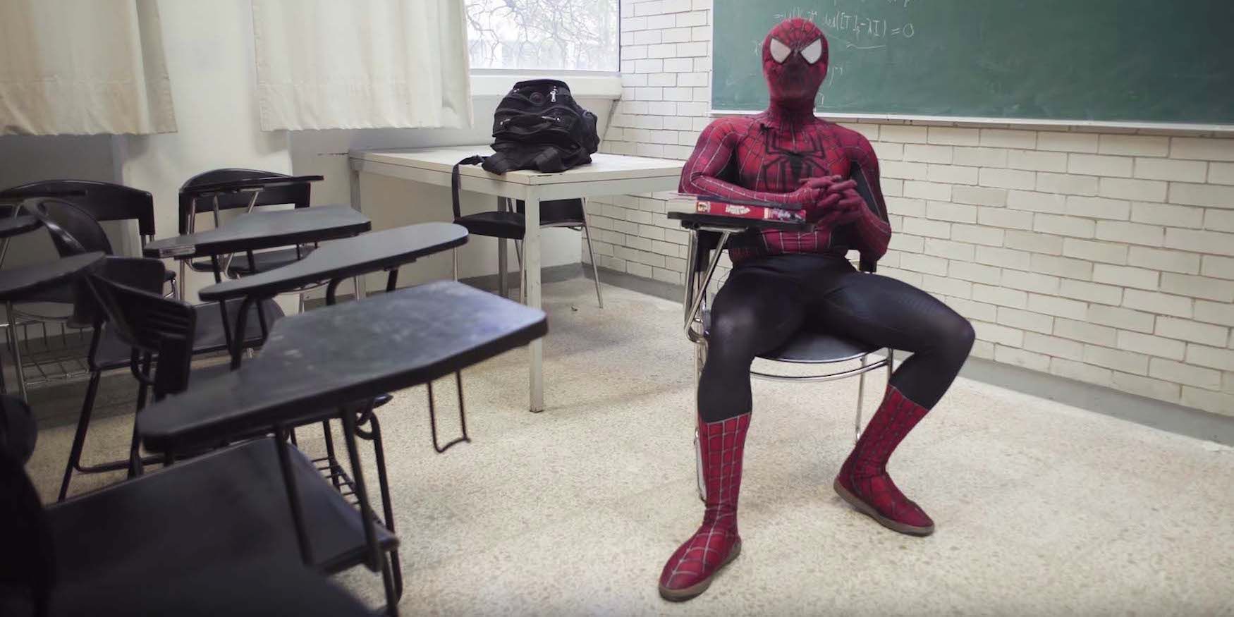 College Professor Teaches Class as Spider-Man of Science