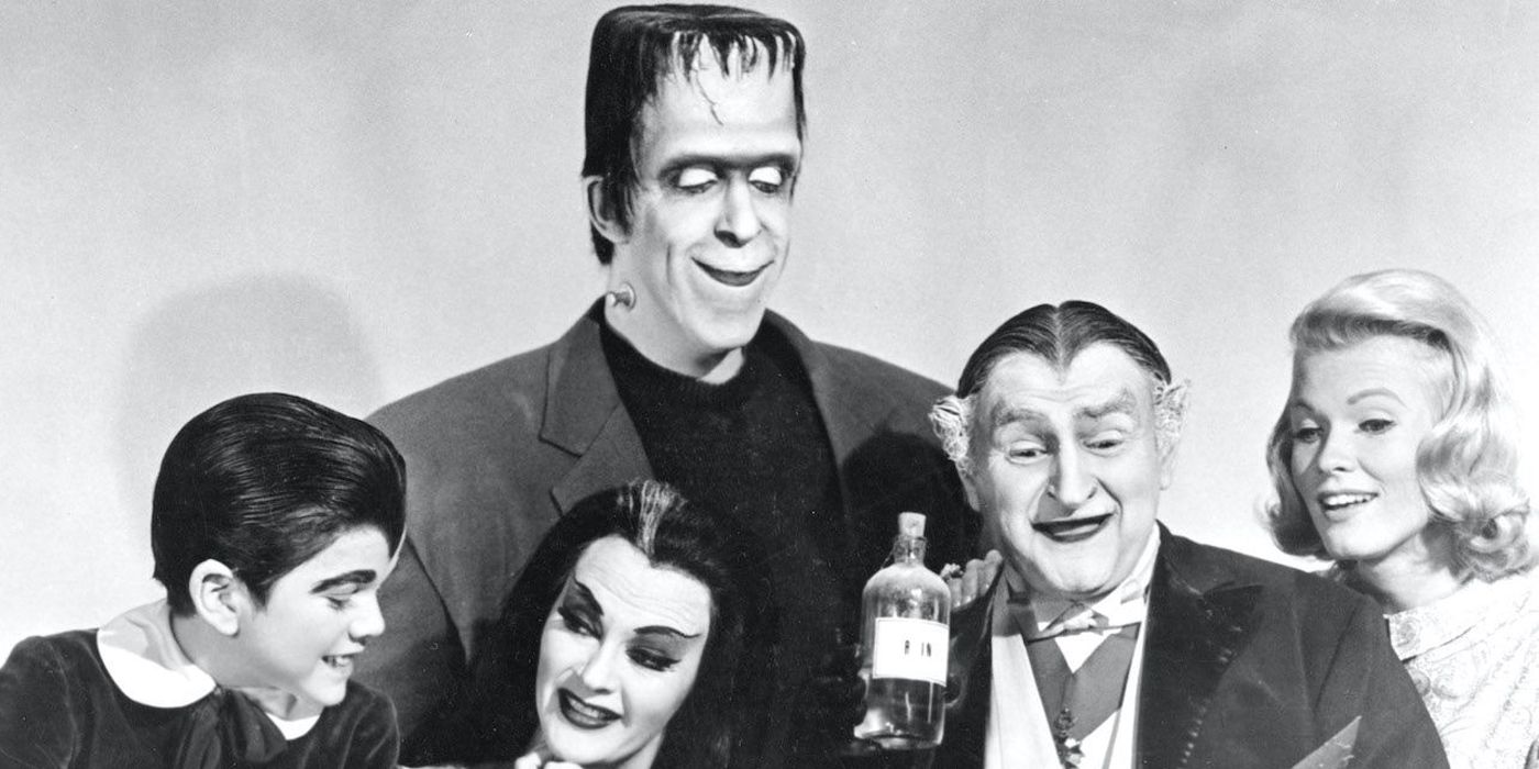 Rob Zombie Reveals Herman's Frankenstein Brow In The Munsters BTS Image Rob Zombie Reveals Herman's Frankenstein Brow In The Munsters BTS Image