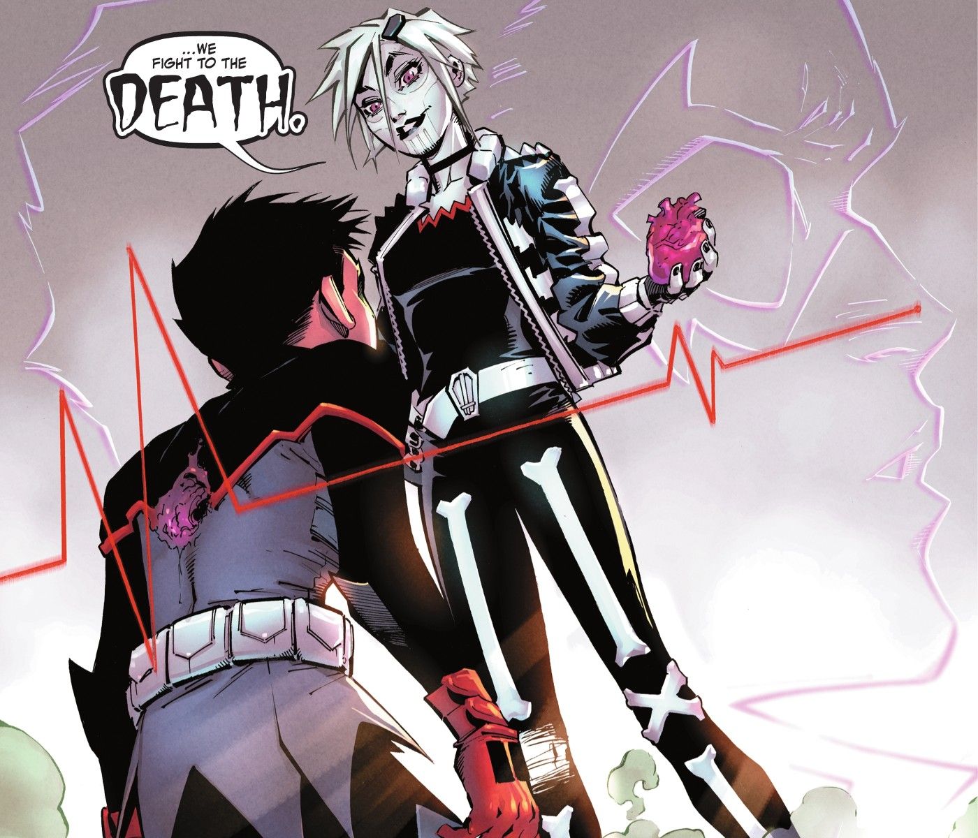 [Comic Excerpt] Damian and Flatline. And Alfred's approval. Well, at least from his ghost.[Robin ...