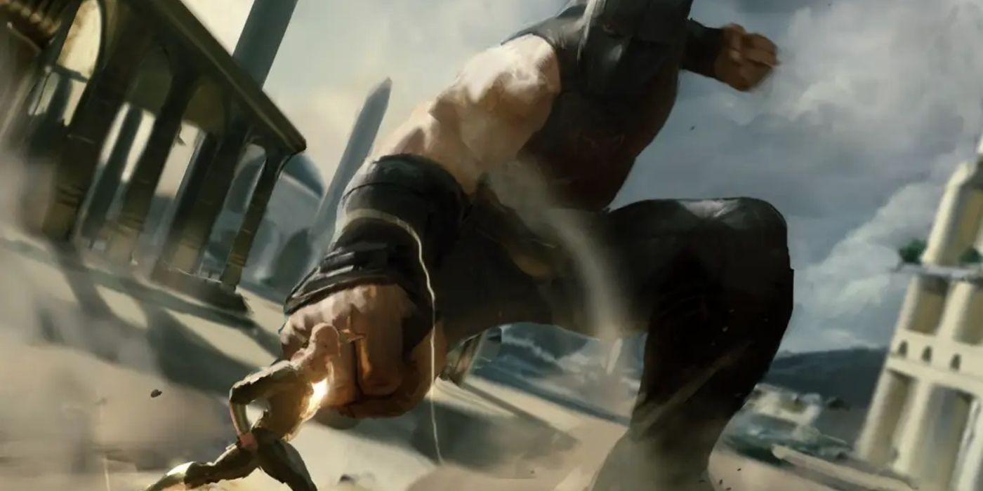 Black Adam Art Imagines Dwayne Johnson's Anti-Hero vs a Giant Atom Smasher