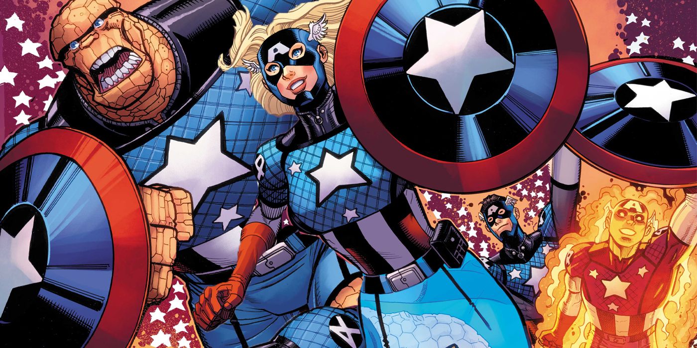 The Fantastic Four Become Captain America In Stunning New Cover