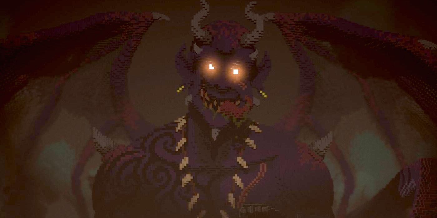 Massive Minecraft Statue Depicts A Terrifying Demon | Screen Rant