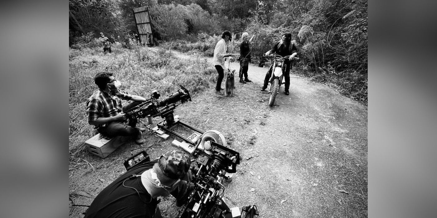 Walking Dead Season 11 Set Photo: Daryl's Dog Has Cute Stuffed Stand-In