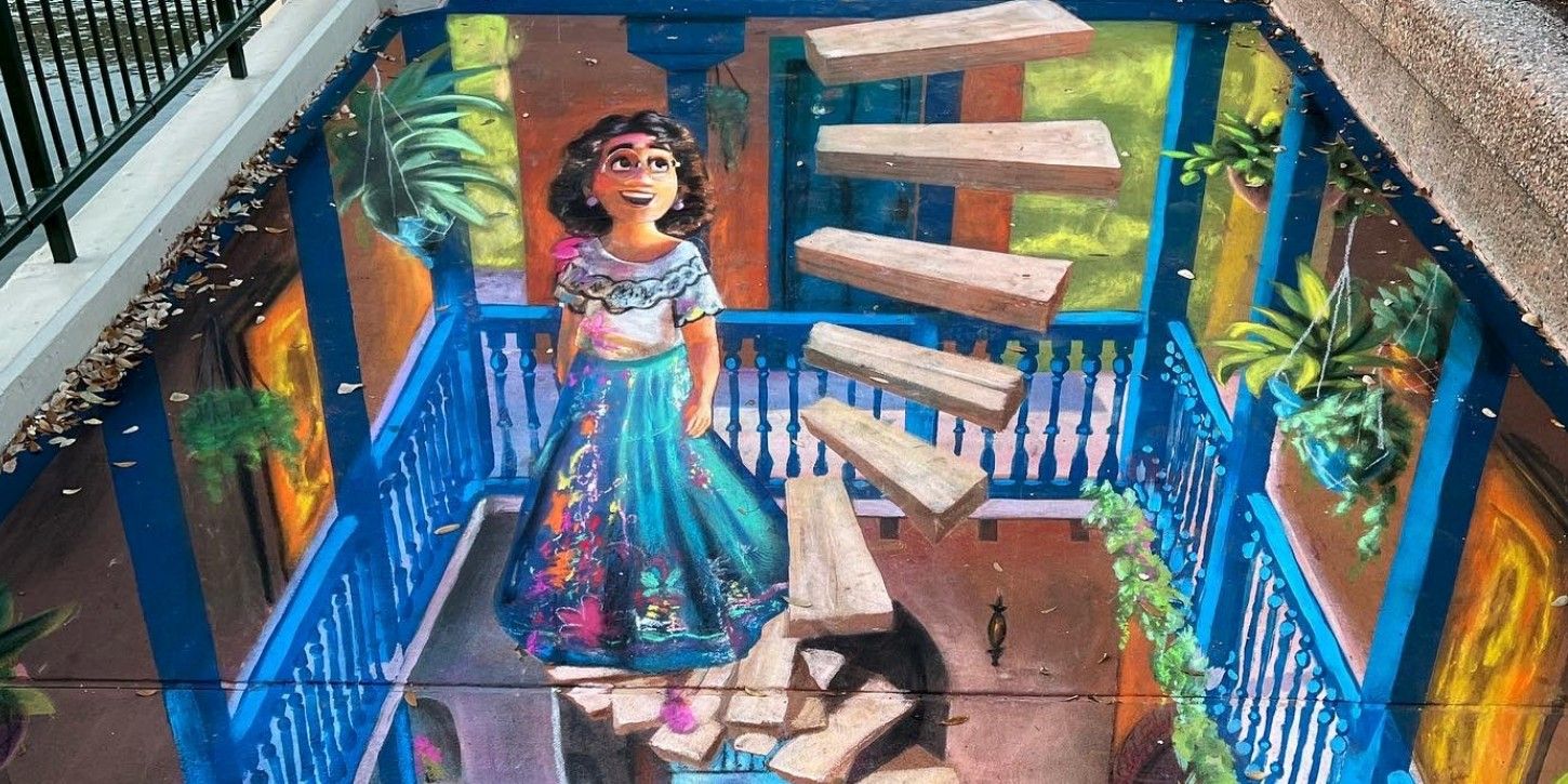 Encanto: The Madrigal’s Casita Recreated in Stunning 3D Street Art